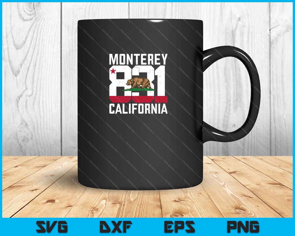Area Code 831 Monterey California SVG PNG Files – creativeusarts