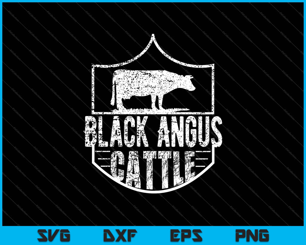 Black Angus Cattle SVG PNG Cutting Printable Files – creativeusarts