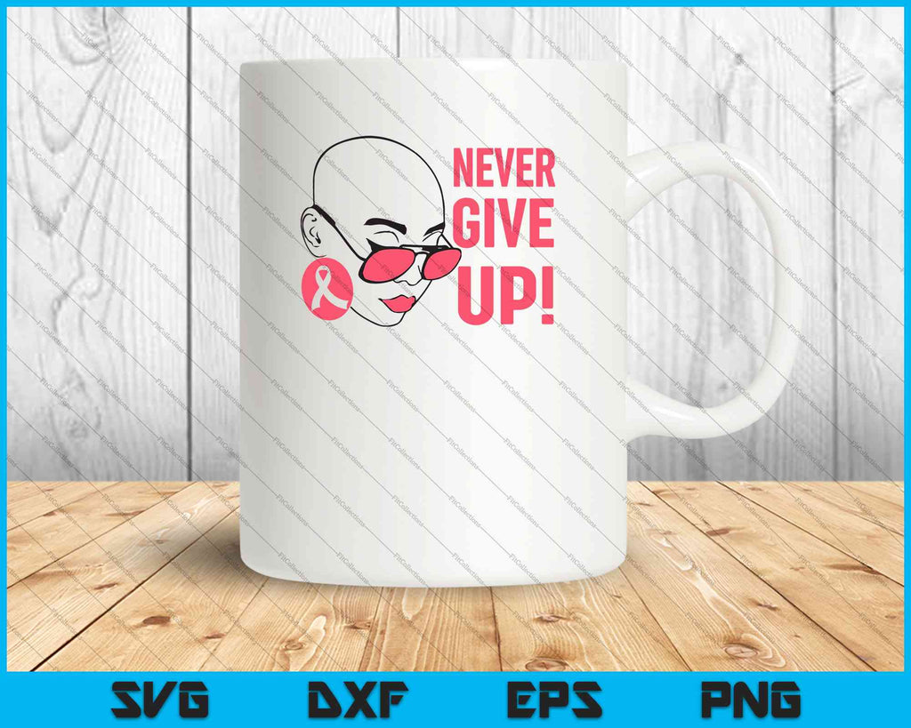 Breast Cancer Awareness Pink Ribbon Chemo Hair SVG PNG Files ...