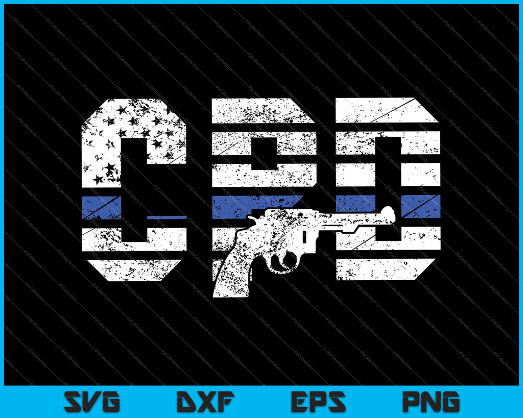 Chicago Police Department Thin Blue Line C.P.D SVG PNG Files ...