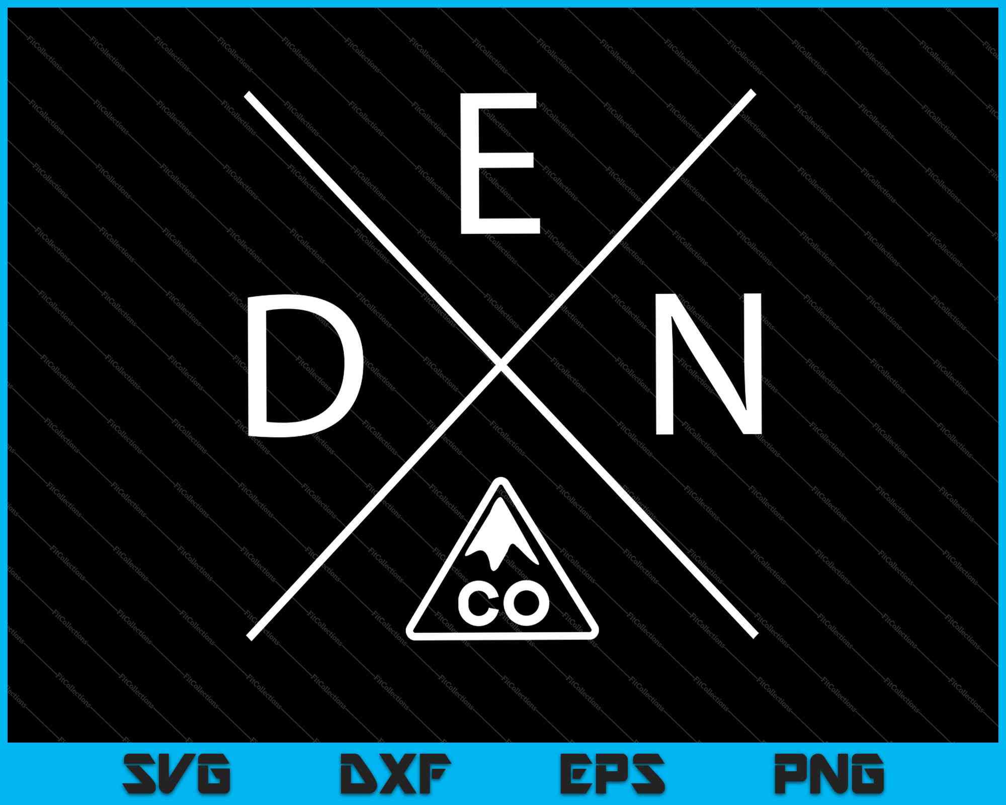 Colorado Denver Cross Design SVG PNG Files – creativeusarts