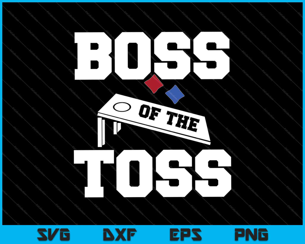 Cornhole Boss Of The Toss SVG PNG Files – creativeusarts