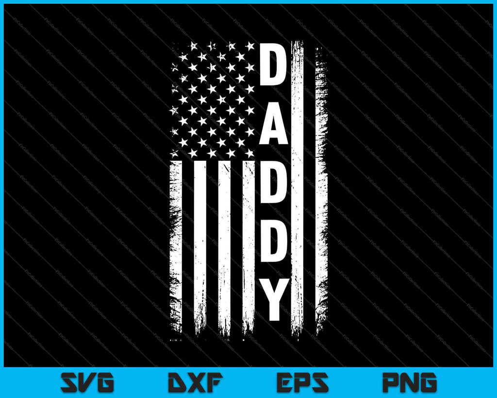 DAD American Flag SVG PNG Cutting Printable Files – creativeusarts