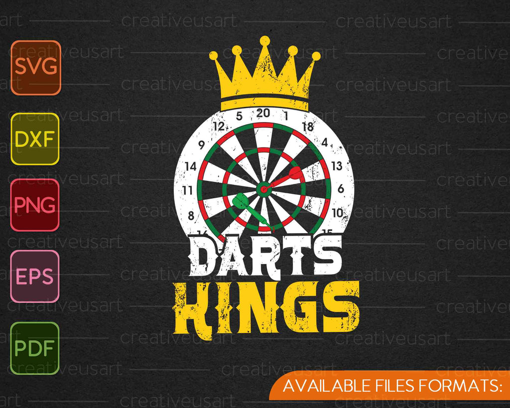 DARTS KINGS SVG PNG Cutting Printable Files – creativeusarts