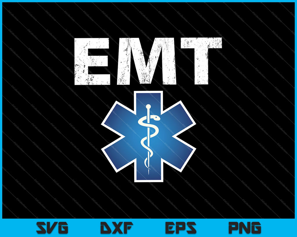 EMT Emergency Medical Services SVG PNG Files – creativeusarts