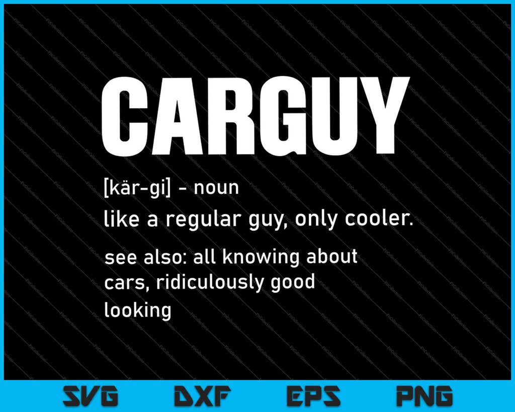 Funny Car Guy SVG PNG Printable Files – creativeusarts