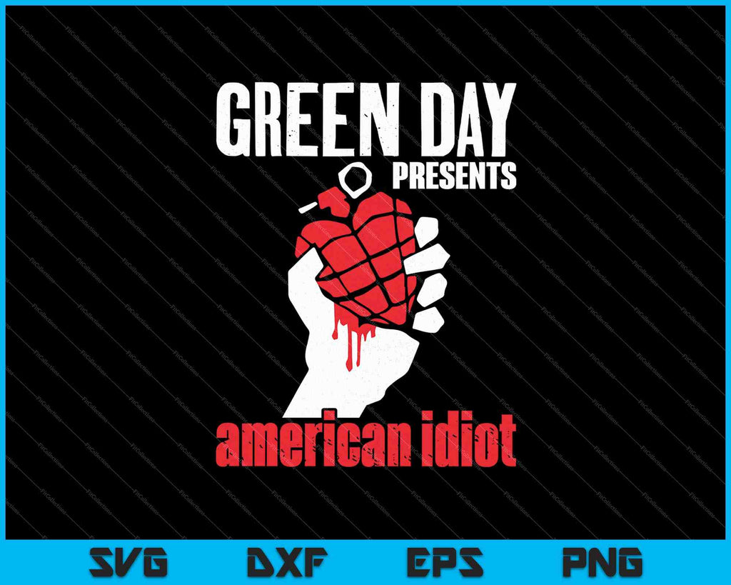 Green Day American Idiot SVG PNG Cutting Printable Files – creativeusarts