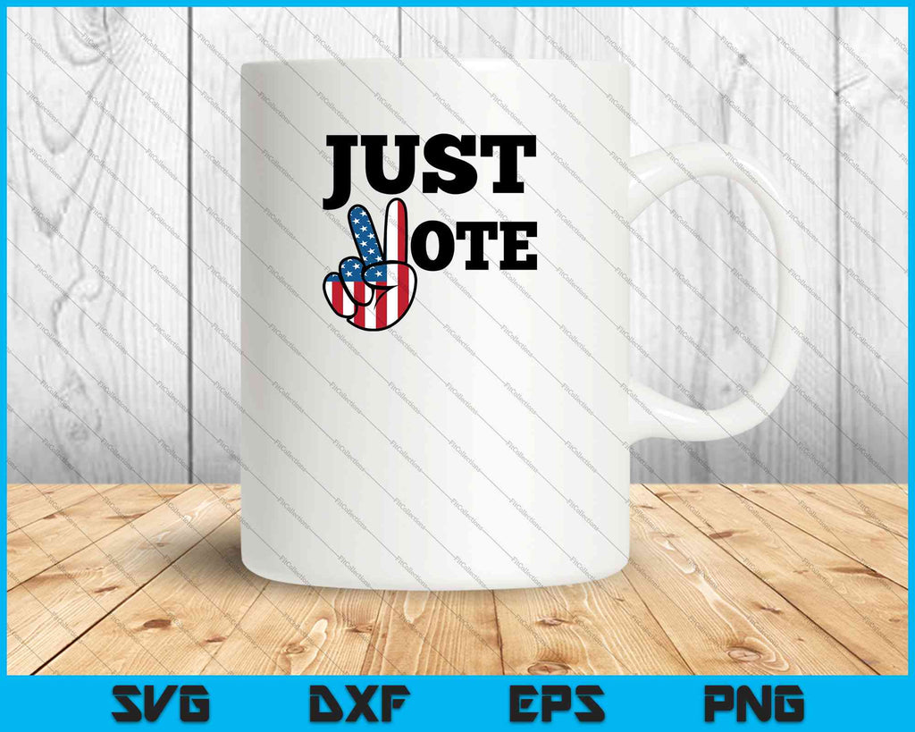 Just Vote Political Election 2024 Voter SVG PNG Files – creativeusarts