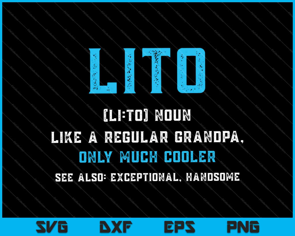 Lito Definition SVG PNG Files – creativeusarts