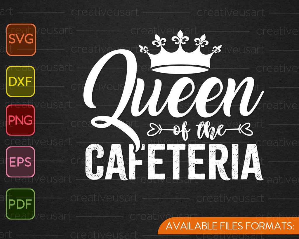 Lunch Lady Food Service Worker SVG PNG Files – creativeusarts