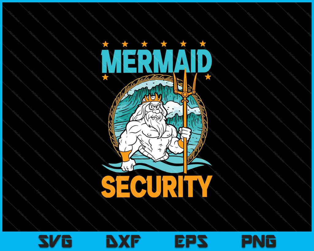 Mermaid Security SVG PNG Files – creativeusarts