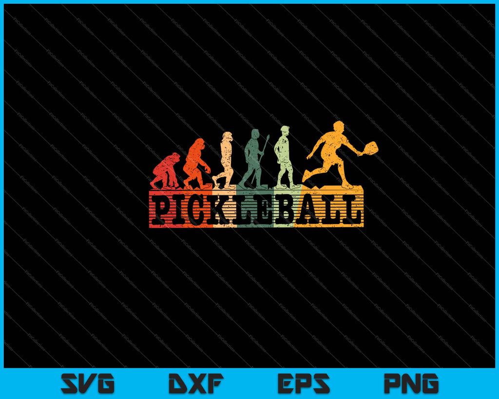 Pickleball Evolution for Pickleball Player Svg Files – creativeusarts