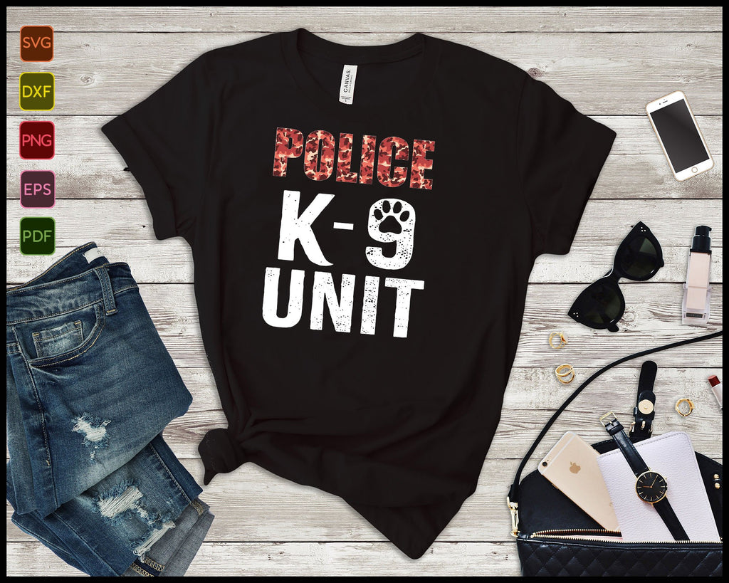 Police K-9 Unit SVG PNG Cutting Printable Files – creativeusarts