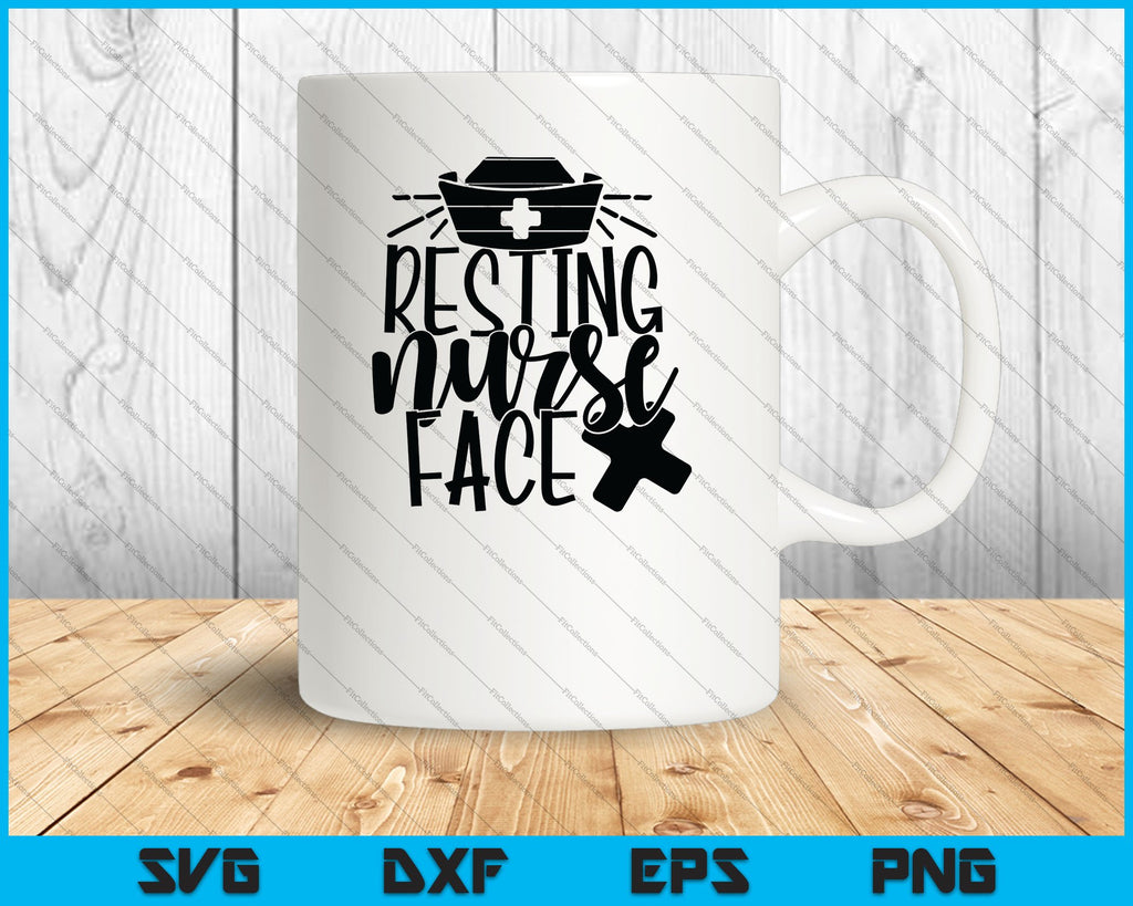 Resting Nurse Face SVG PNG Cutting Printable Files – creativeusarts
