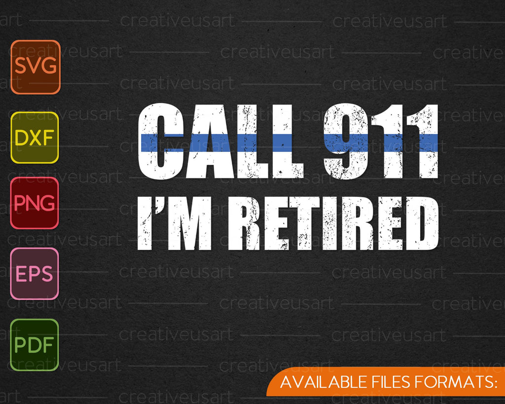 Retired Police Officer Retirement Gift SVG PNG Files – creativeusarts