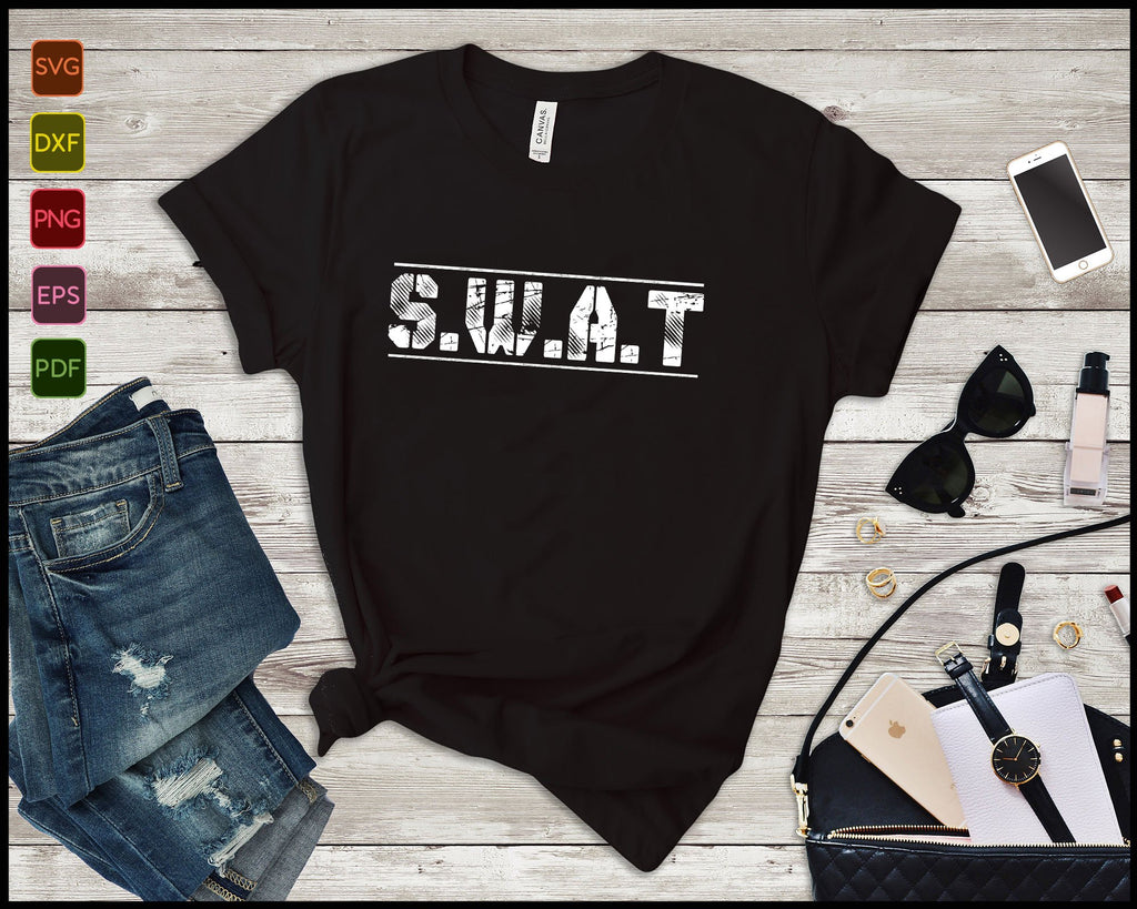 S.W.A.T Team SWAT Law Enforcement Police cop Duty SVG PNG Files ...