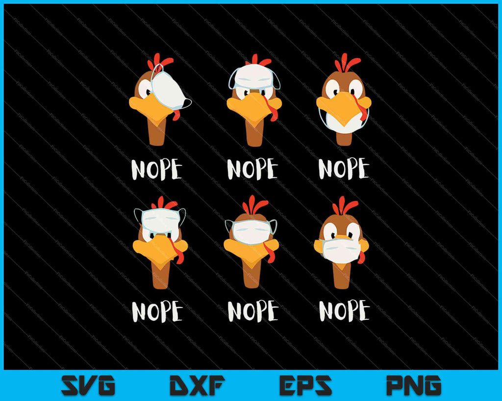 Thanksgiving 2020 Turkey Wearing Mask Wrong SVG PNG Files – creativeusarts