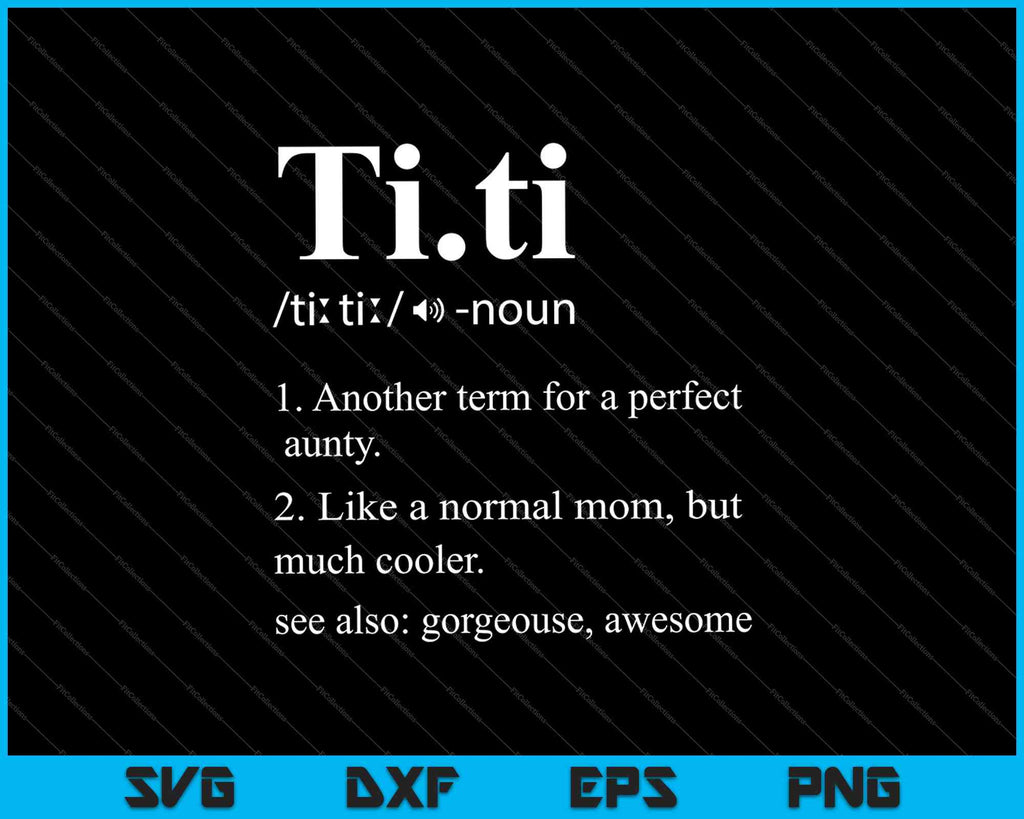 Titi Definition SVG PNG Files – creativeusarts