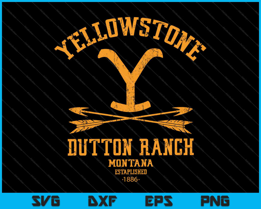 Yellowstone Dutton Ranch Arrows SVG PNG Files – creativeusarts