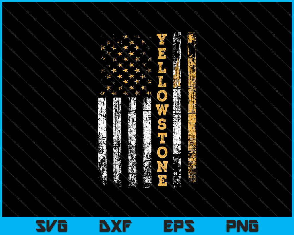 Yellowstone Flag SVG PNG Files – creativeusarts