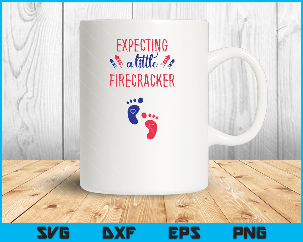Expecting a little Firecracker SVG PNG Printable Files – creativeusarts
